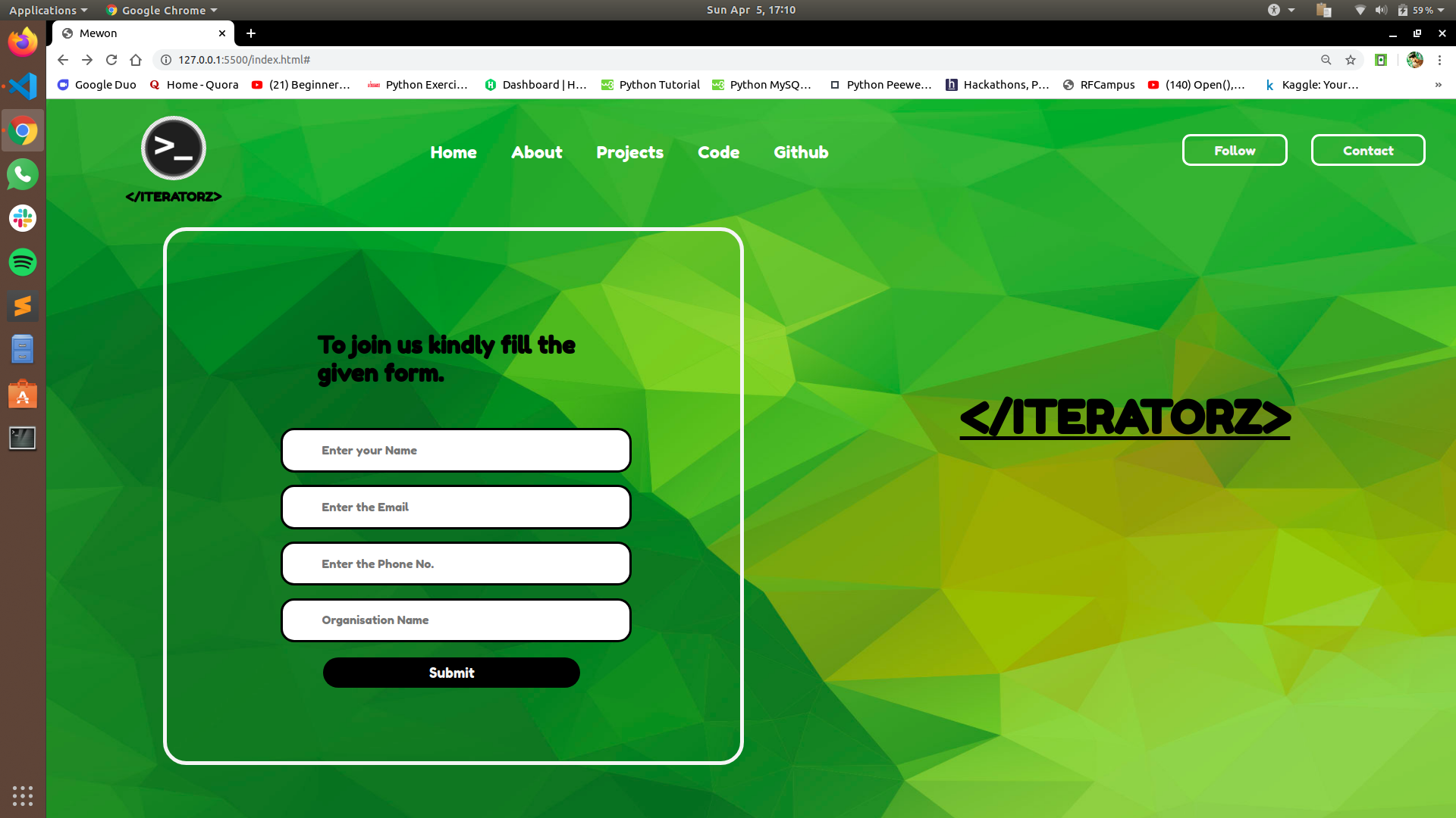 GitHub - codebloded/Web-page