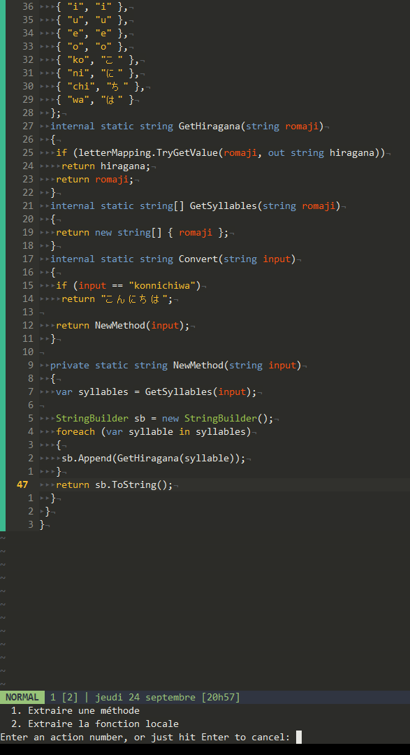 [Bug] Using fzf with GetCodeAction on a multi-line selection spawns multiple code action ...