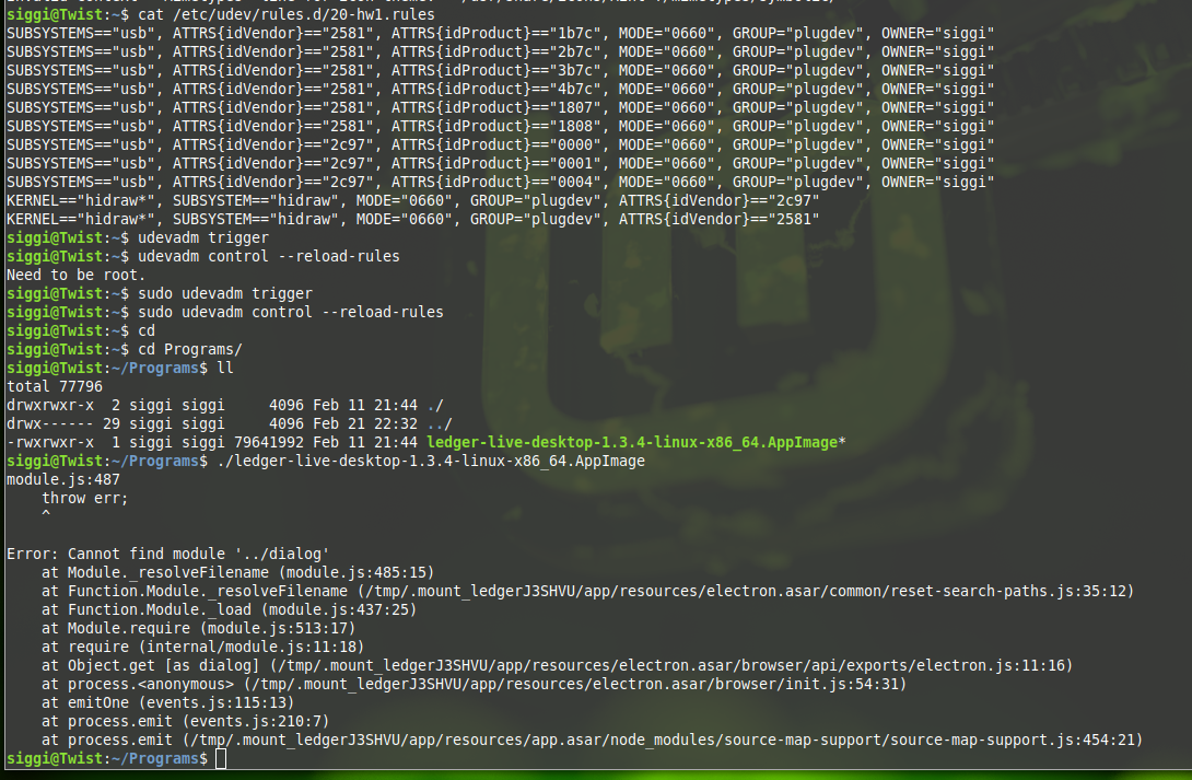 Runtime error - Module.js 487 Error: Cannot find module '../dialog' · Issue #1831 · LedgerHQ ...