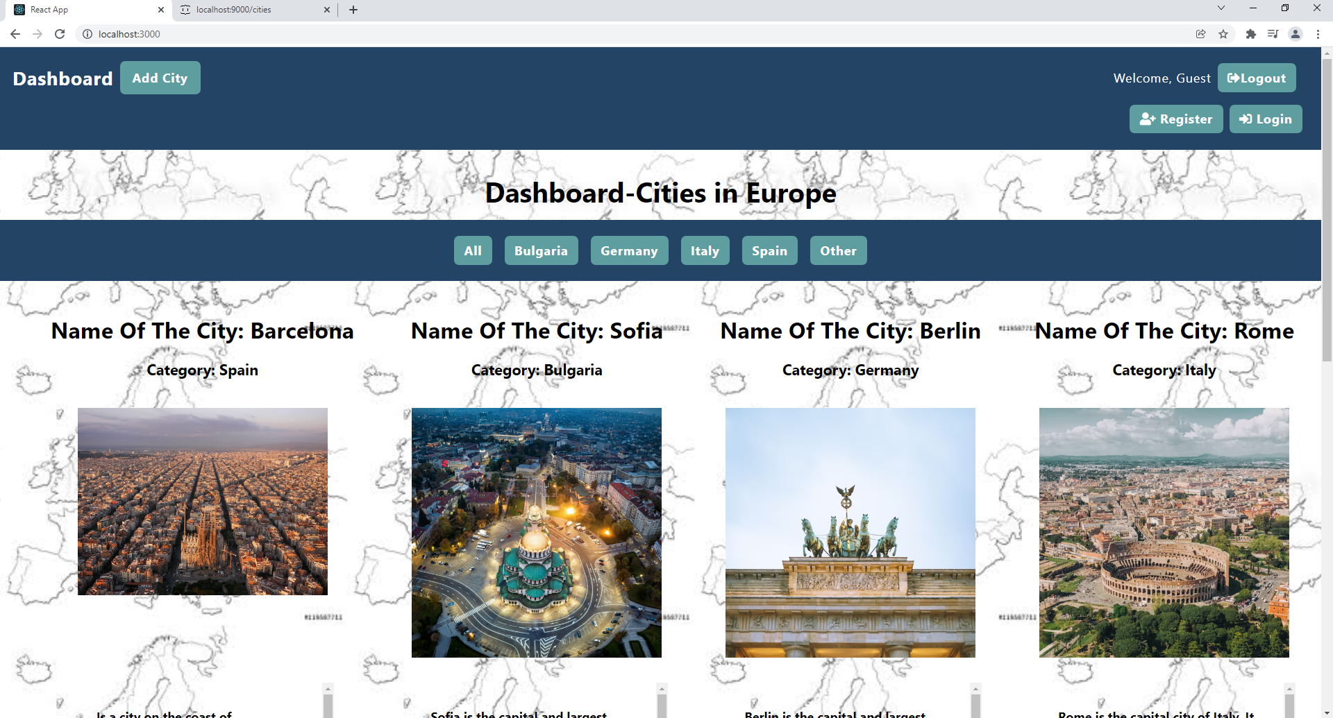 GitHub - Petar-Yovchev/the-cities: JS Web-ReactJS