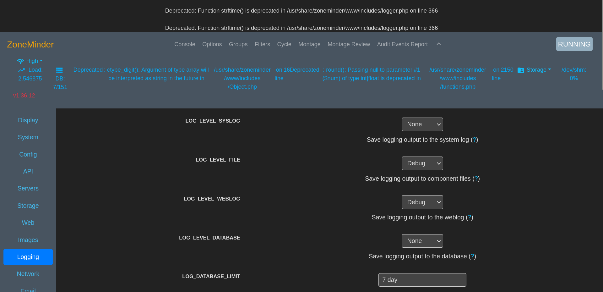 Zoneminder camera won't run after OS update · Issue #3511 · ZoneMinder/zoneminder · GitHub