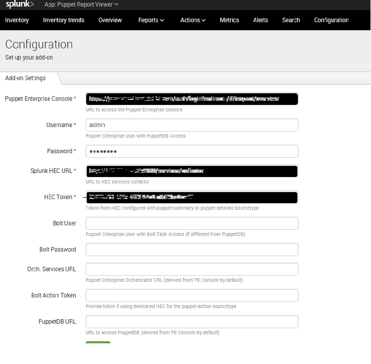 Puppet Report Viewer add-on configuration page is missing Puppet token information? · Issue #34 ...