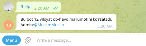 GitHub - muslimbek77/ob-havo