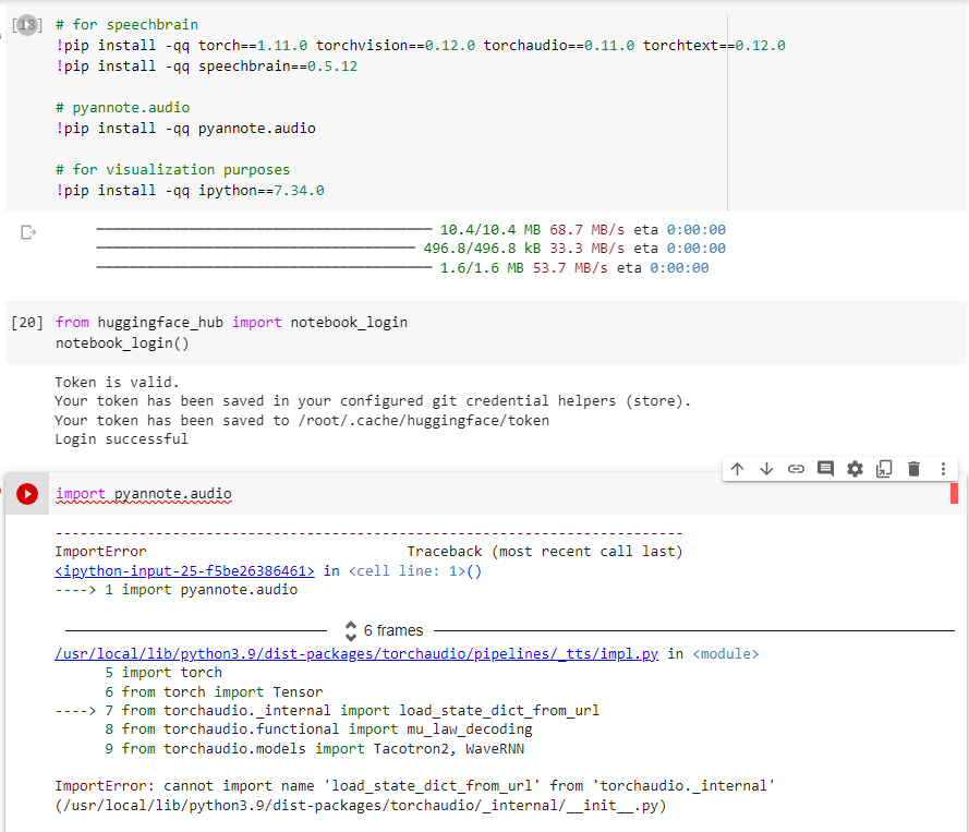 Error importing pyannote.audio · Issue #1325 · pyannote/pyannote-audio · GitHub