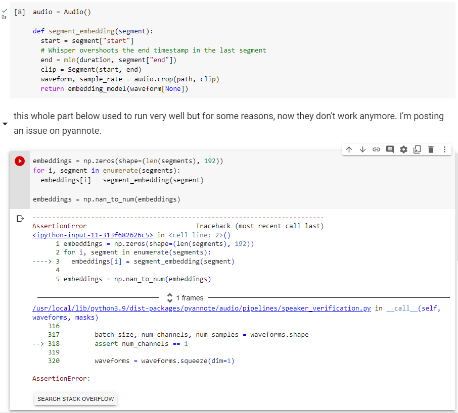 Waveform new assertion error · Issue #1350 · pyannote/pyannote-audio · GitHub