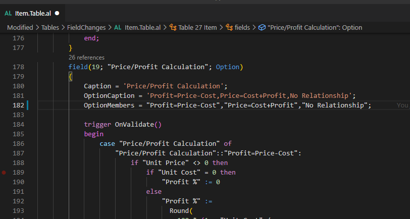 [Enum Request] table "Item" field "Price/Profit Calculation" · Issue #11189 · microsoft ...
