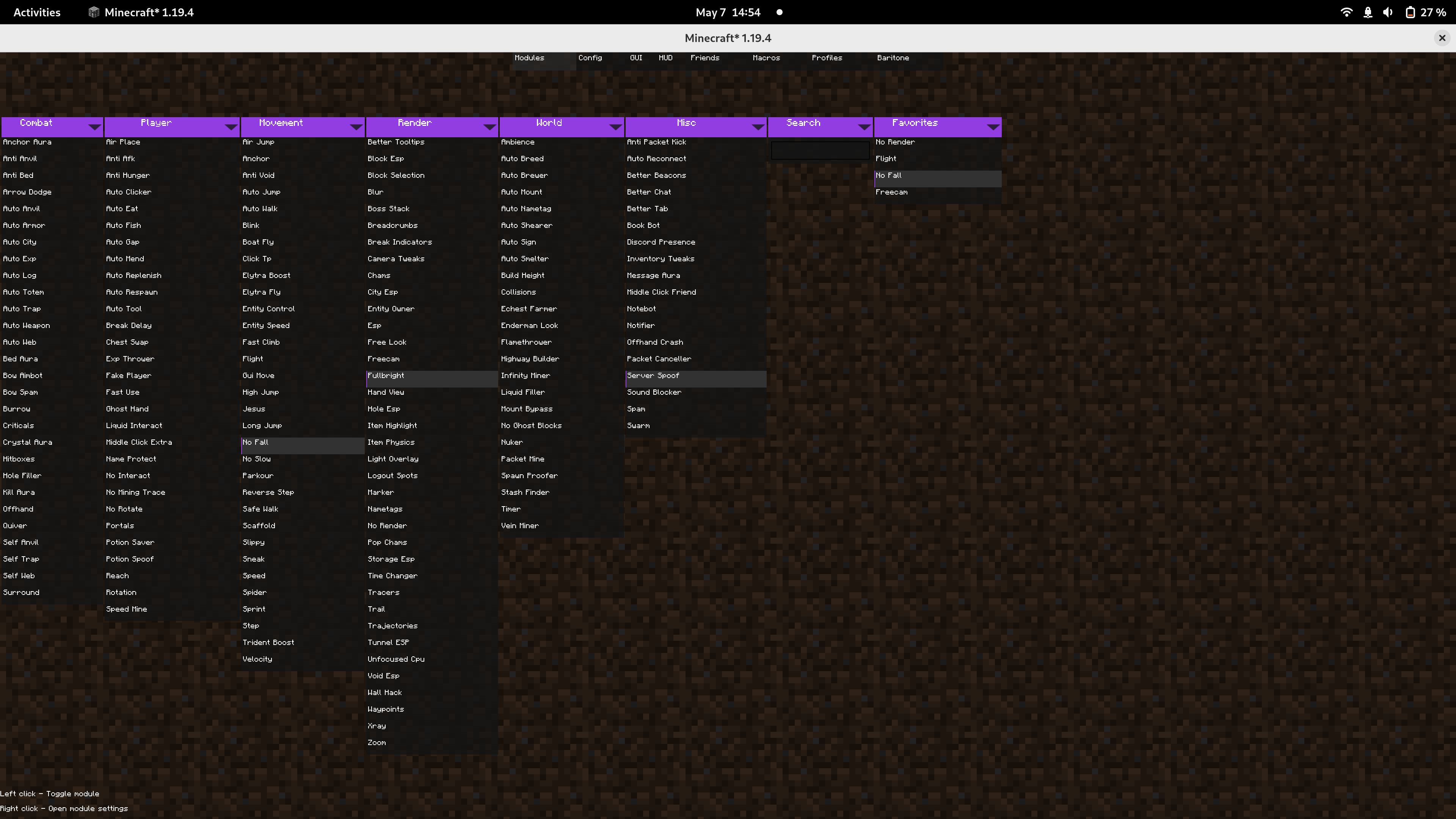 [Bug] Scaling is messed up when in menus · Issue #3642 · MeteorDevelopment/meteor-client · GitHub