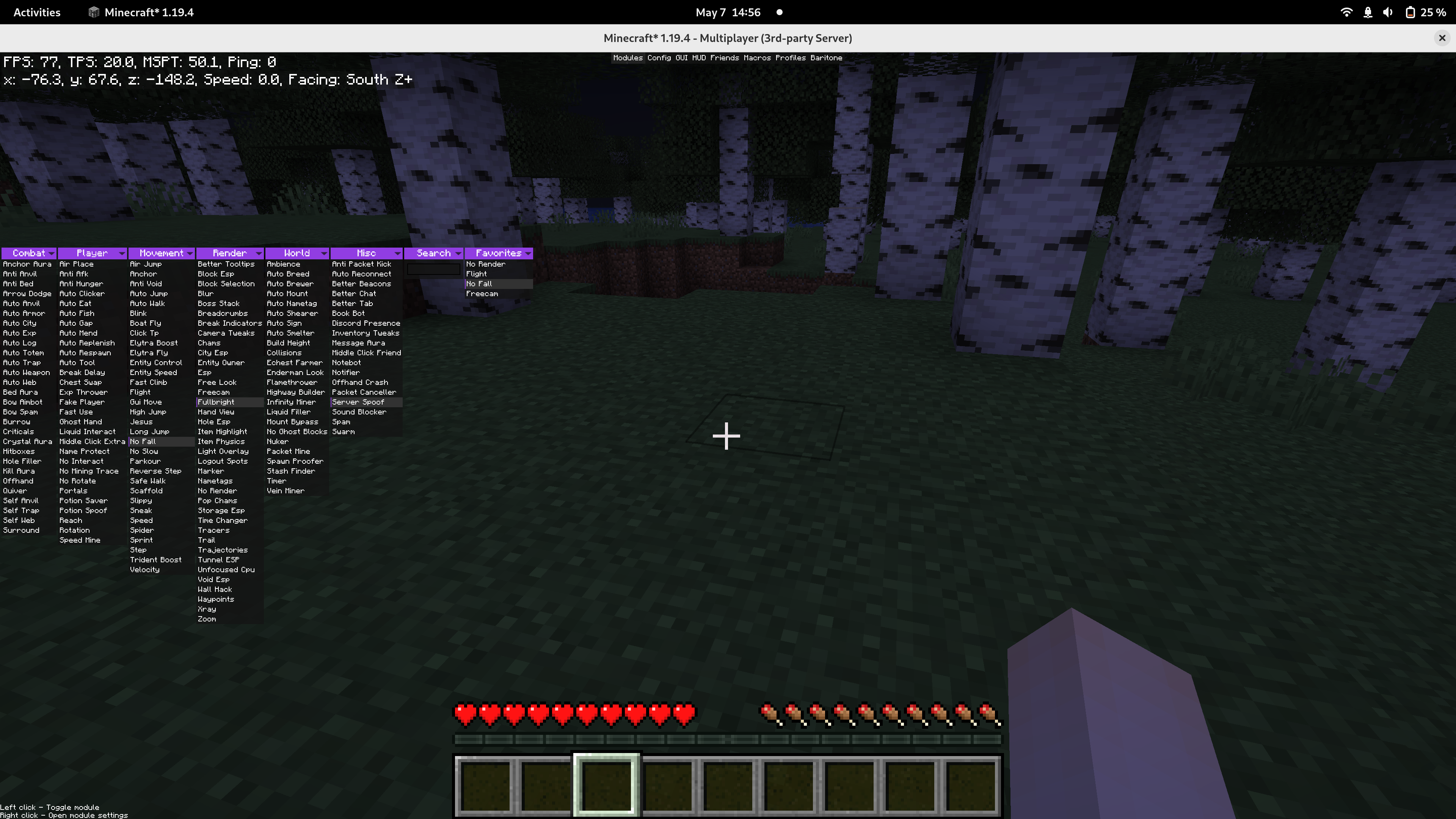 [Bug] Scaling is messed up when in menus · Issue #3642 · MeteorDevelopment/meteor-client · GitHub