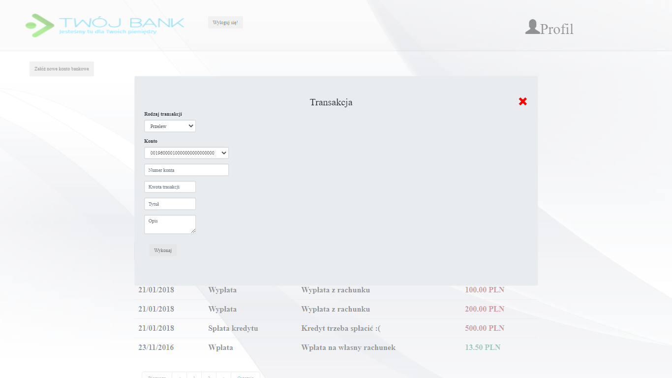 GitHub - Dybcioo/BankingApplication: Simple project in C# with Entity Framework and Angular