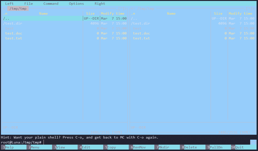 Mindight Commander is unreadable with this theme · Issue #2 · catppuccin/windows-terminal · GitHub