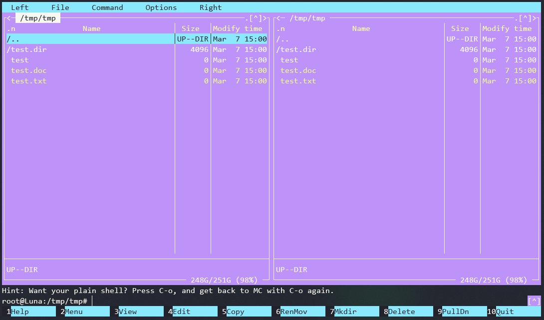 Mindight Commander is unreadable with this theme · Issue #2 ...