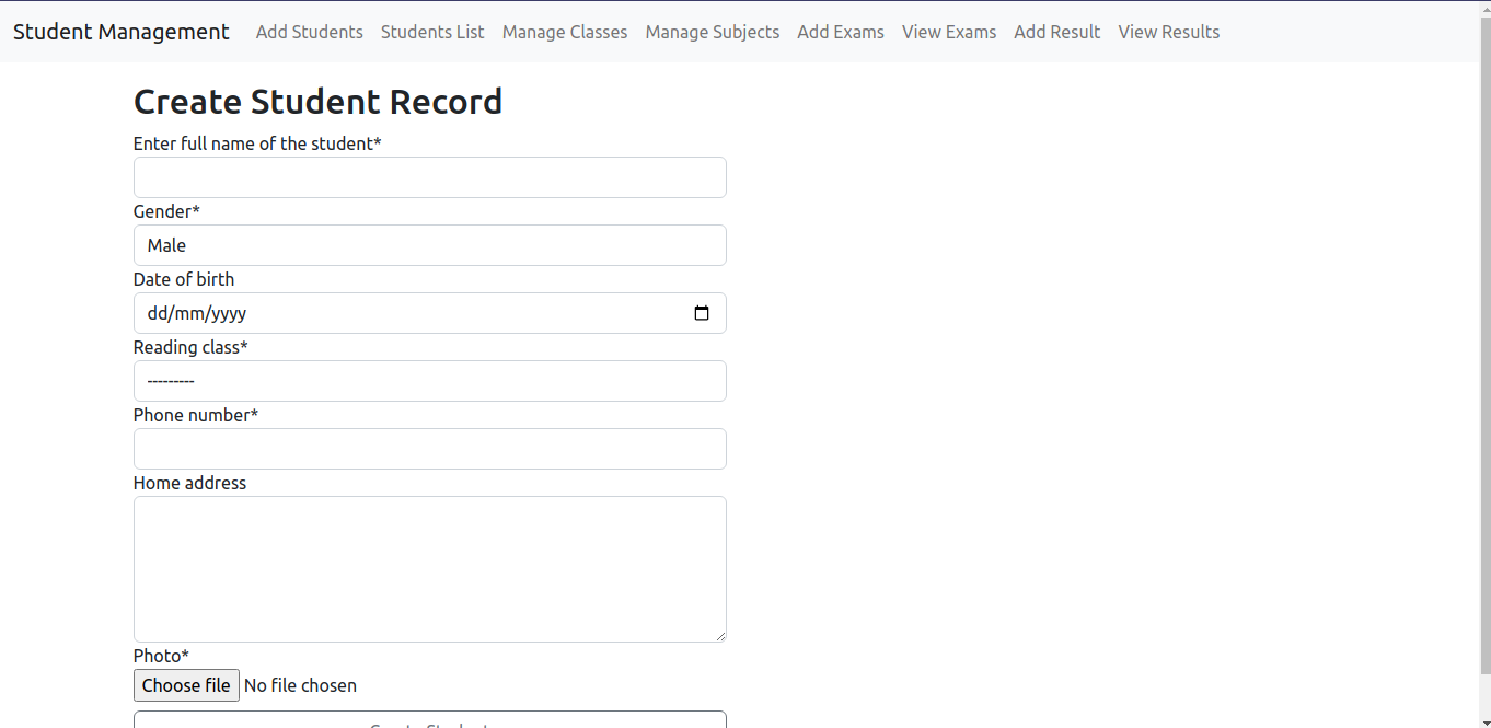 GitHub - pitkusharma/Student-Management: Django student management project.