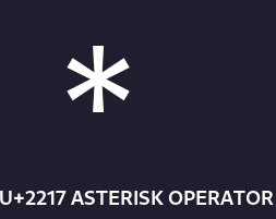 6-spoked variant of the Asterisk Operator U+2217 · Issue #2066 ...
