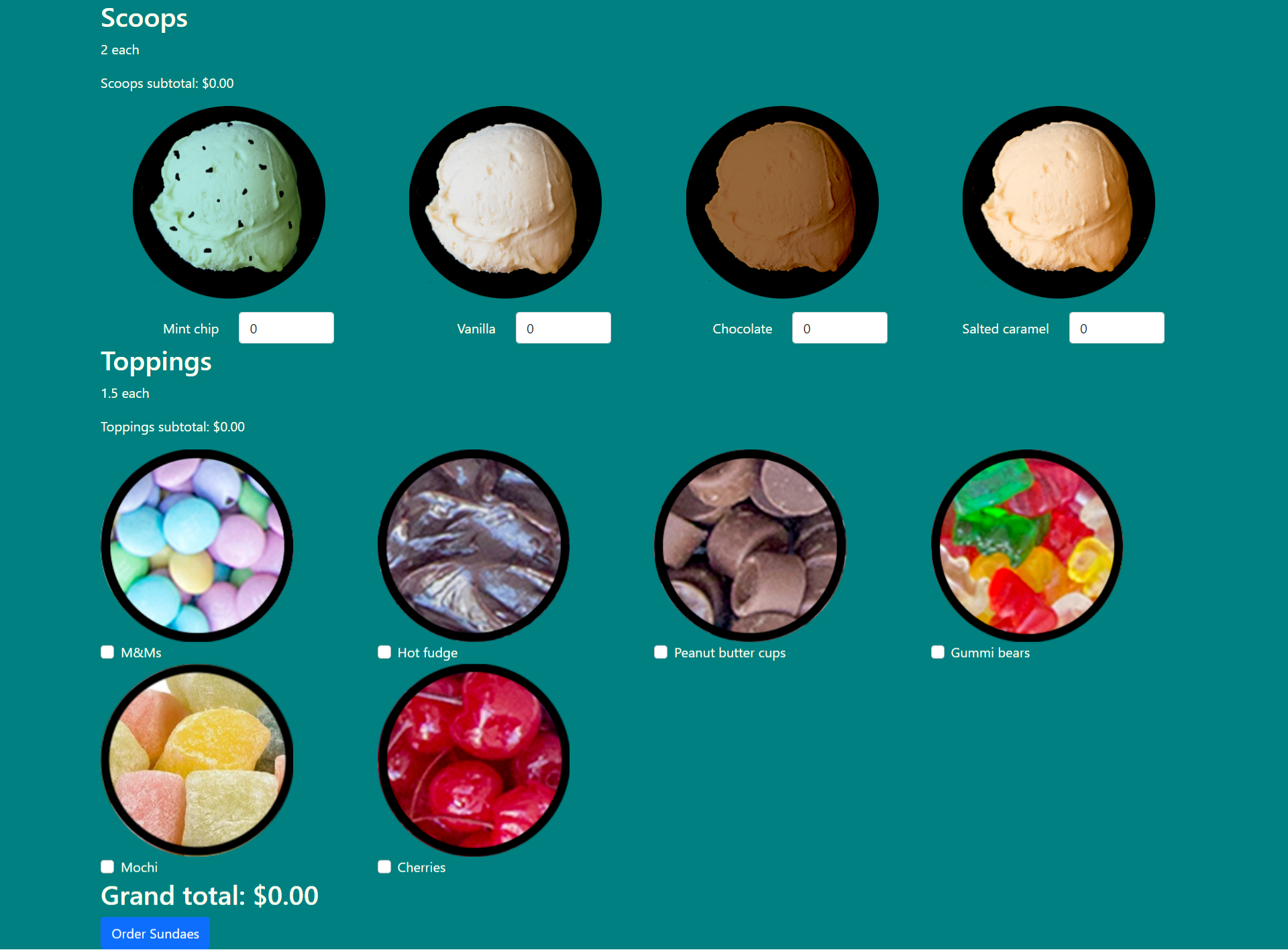 Github Hasibullahmahmood Sundaes A Sundae Shop For Practicing React Testing Library