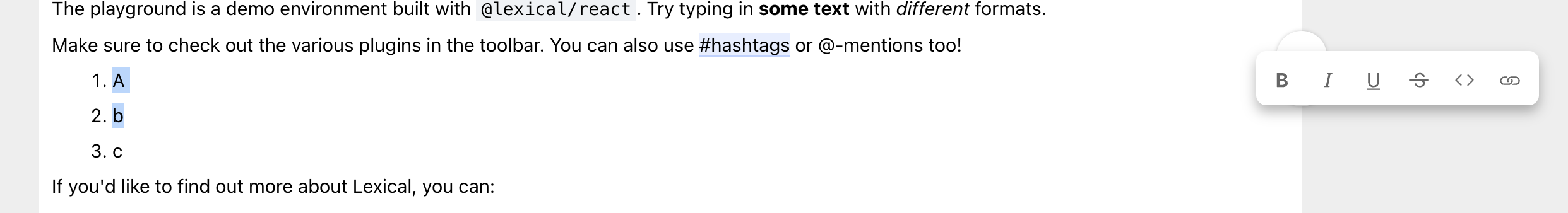 Bug: broken floating menu positioning when several paragraphs are selected · Issue #2017 ...