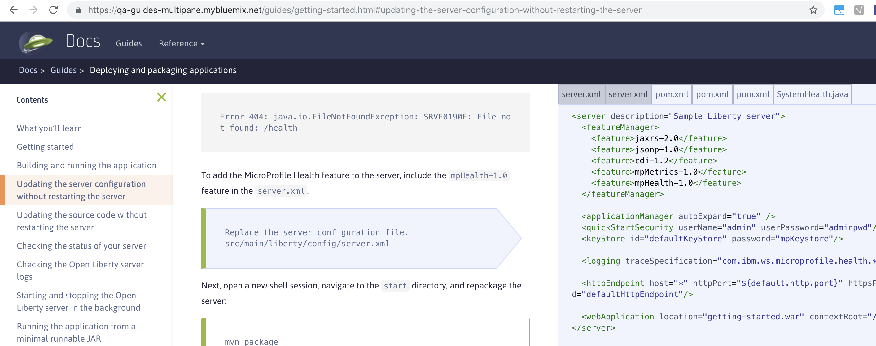 Multiple source files with same names - High priority · Issue #815 · OpenLiberty/openliberty.io ...