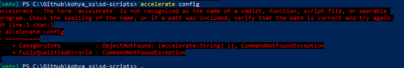 accelerate : The term 'accelerate' is not recognized as the name of a cmdlet.. · Issue #621 ...