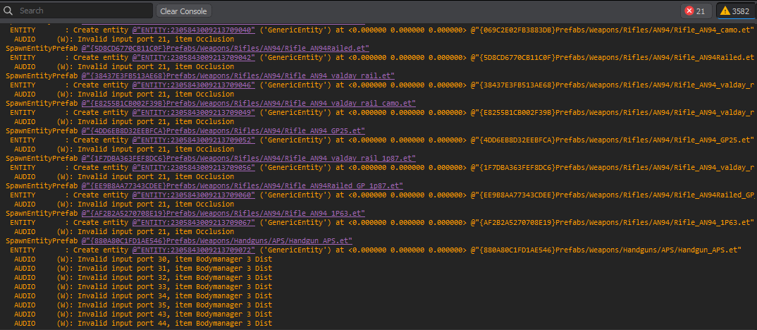 Warning spam when using arsenal · Issue #507 · RHSMODS/statusquo · GitHub