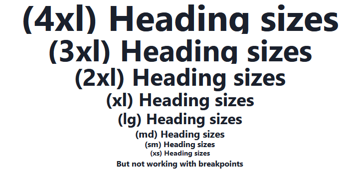 Responsive Breakpoints Not Working For Heading · Issue 3764 · Chakra