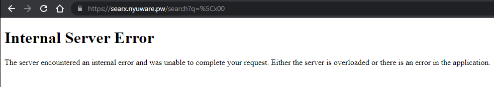 Searxng Cant Search For Anything Ending By Xff Or X00 · Issue 2415 · Searxngsearxng · Github