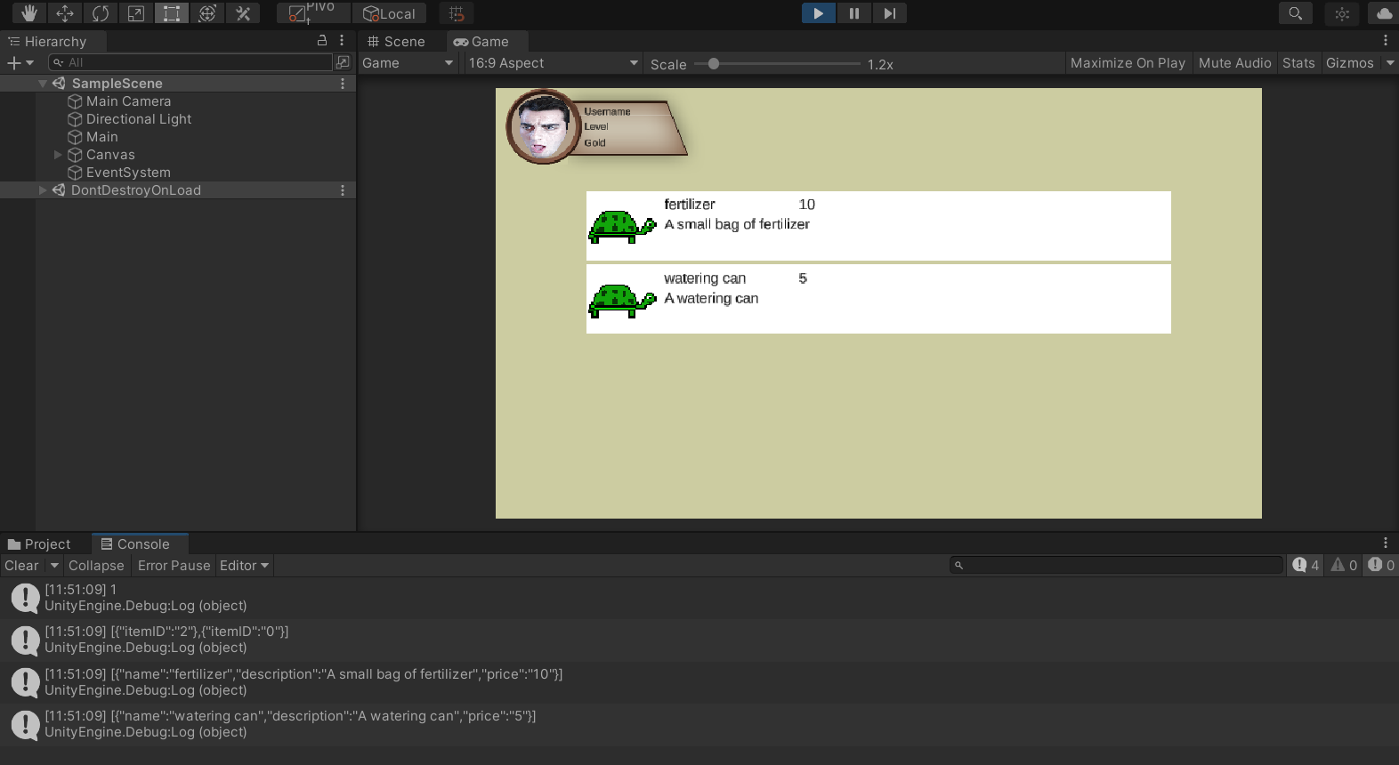 GitHub - WraitheW/TH_M01_DEV06_UnityXAMPP_Items_And_Inventories