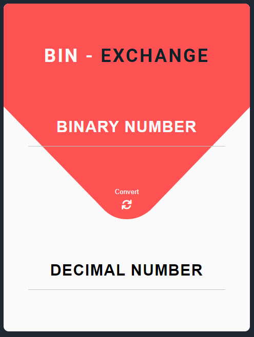 GitHub - ruloCode/BinExchange: Binary to decimal number converter