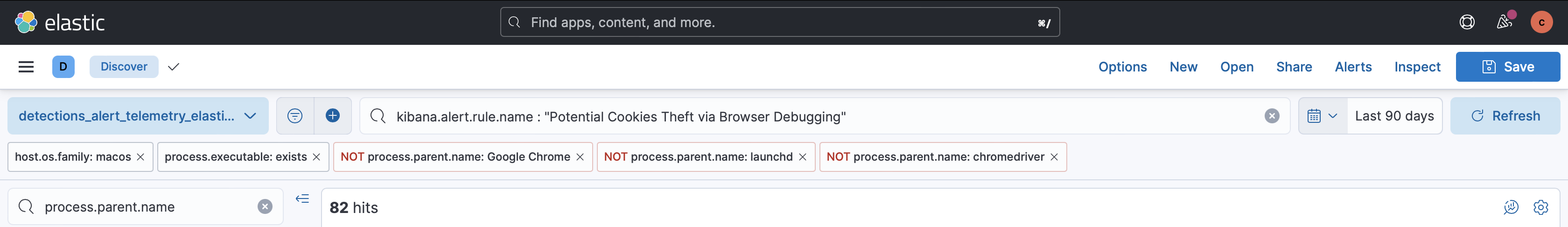 [Rule Tuning] Potential Cookies Theft via Browser Debugging · Issue #2555 · elastic/detection ...