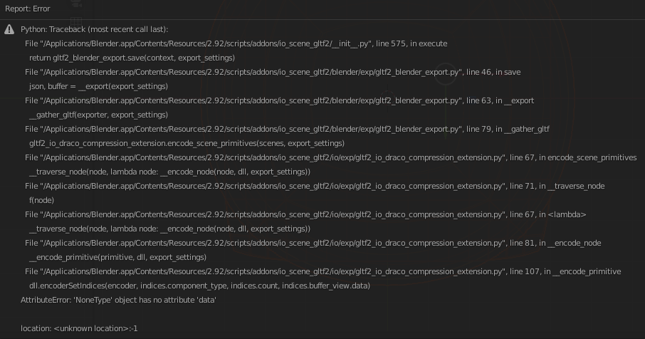 A Model That Can Be Exported Only While Draco Is Disabled · Issue #445 ...