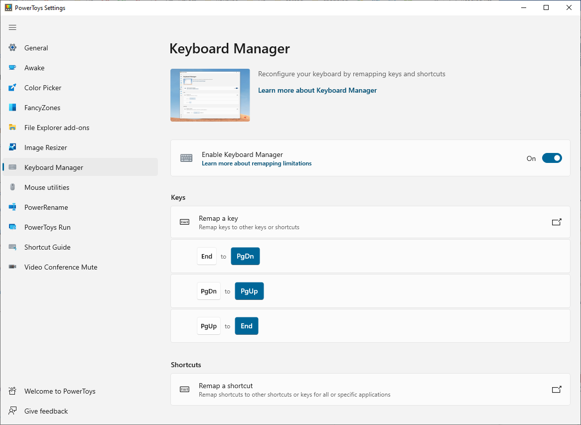 Keyboard manager mappings don't happen when PC wakes from hibernation ...
