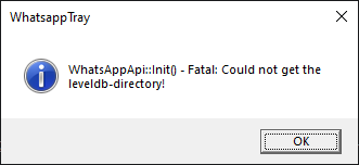 [Error] Launching Whatsapp Tray · Issue #107 · D4koon/WhatsappTray · GitHub