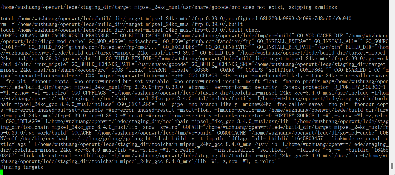 编译卡在Finding Targets · Issue #8945 · coolsnowwolf/lede · GitHub