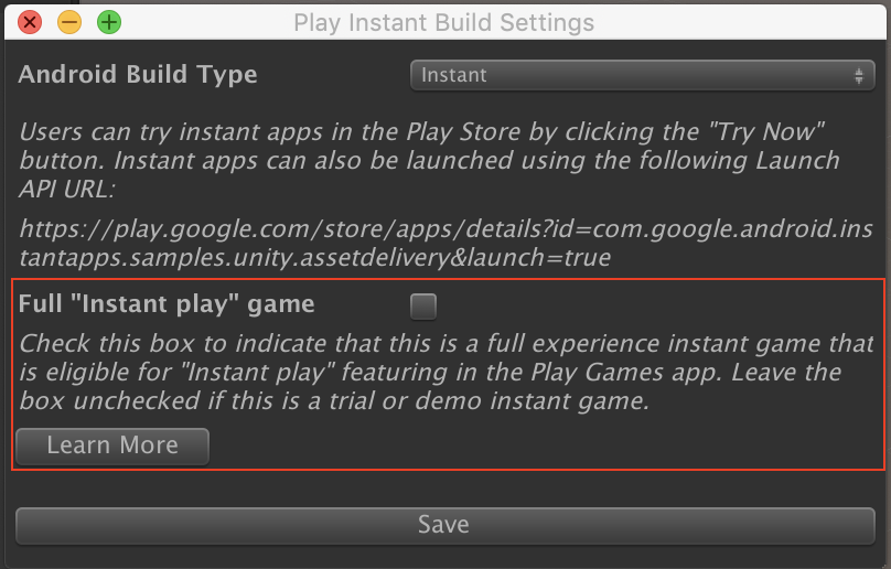 AndroidManifest.xml com.google.android.gms.instant.flavor = 1337 · Issue #4 · google/play-unity ...