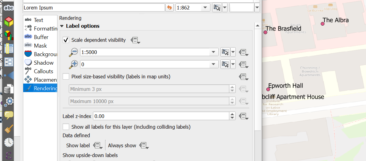 Scale based label visibility working for OpenLayers but not Leaflet · Issue #416 · qgis2web ...
