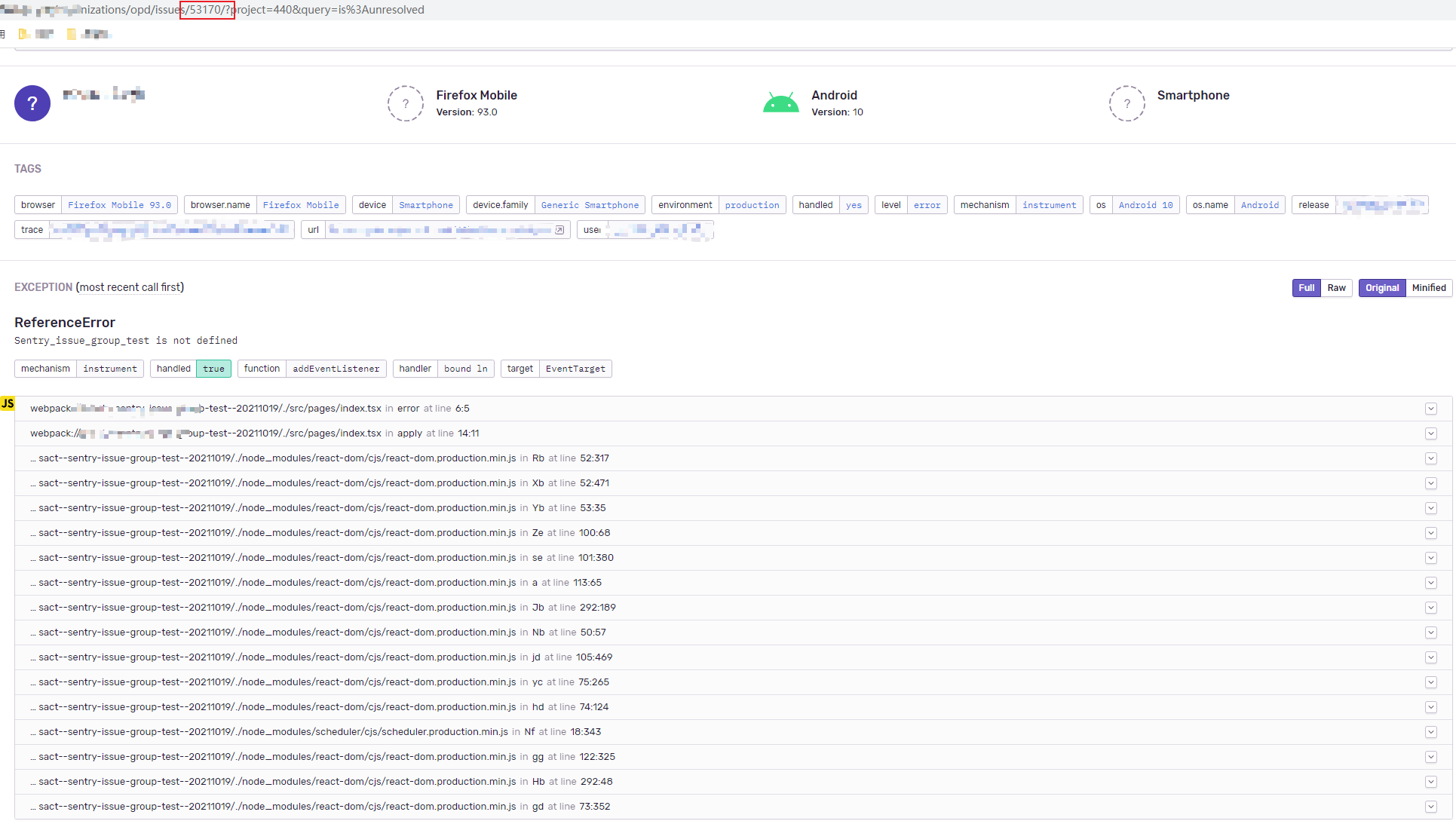 Incorrect line numbers on Safari · Issue #2550 · getsentry/sentry-javascript · GitHub