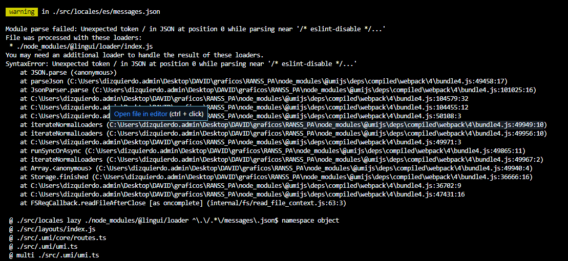 Lingui error and deprecated modules · Issue #1095 · zuiidea/antd-admin · GitHub