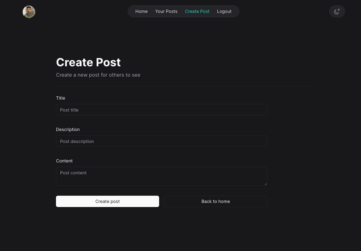 Github Nguyenhieptech Post Management App Fullstack Application With React And Nestjs Fastify