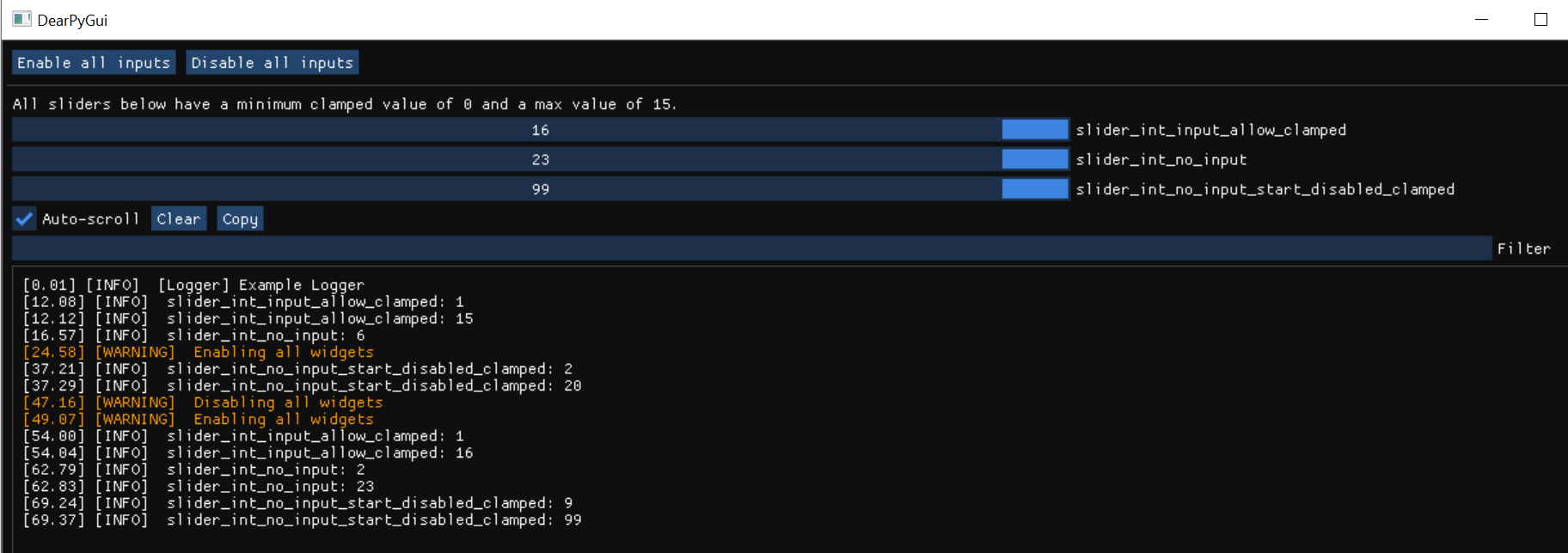 Disabling and Enabling slider results in lost slider settings · Issue #633 · hoffstadt/DearPyGui ...