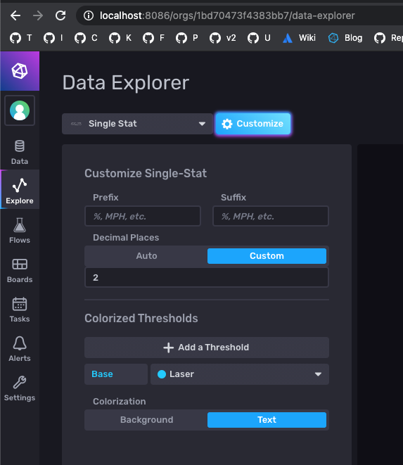 Single Stat: Bring back Colorization options · Issue #738 · influxdata/ui · GitHub