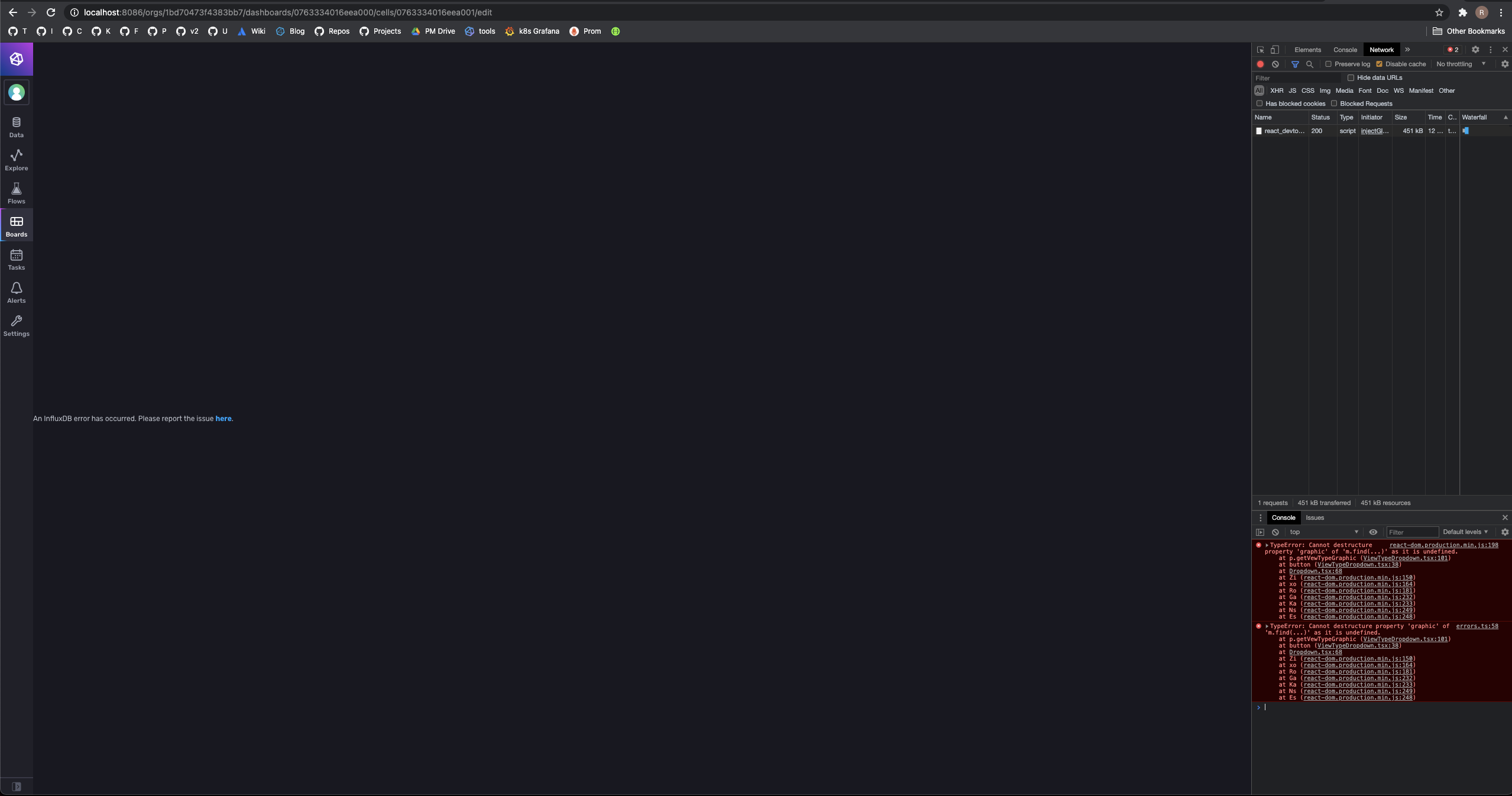 Maps: Importing template with Map viz type crashes dashboard · Issue #1233 · influxdata/ui · GitHub