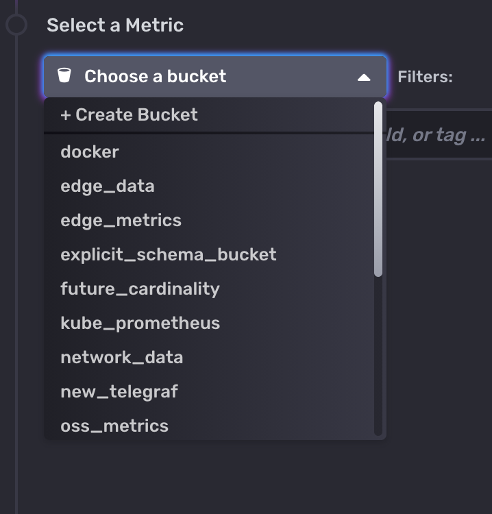 Idea: Notebooks: Incorporate sample data sources into metric selector · Issue #2606 · influxdata ...