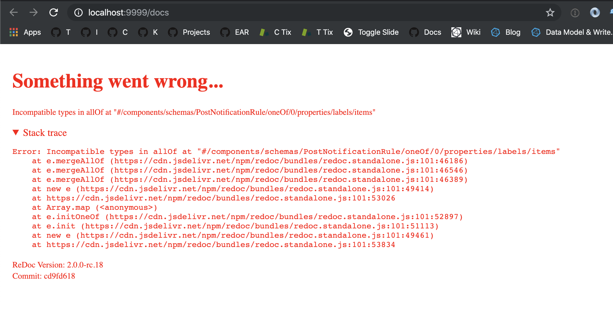 /docs erroring: Incompatible types in allOf at "#/components/schemas ...