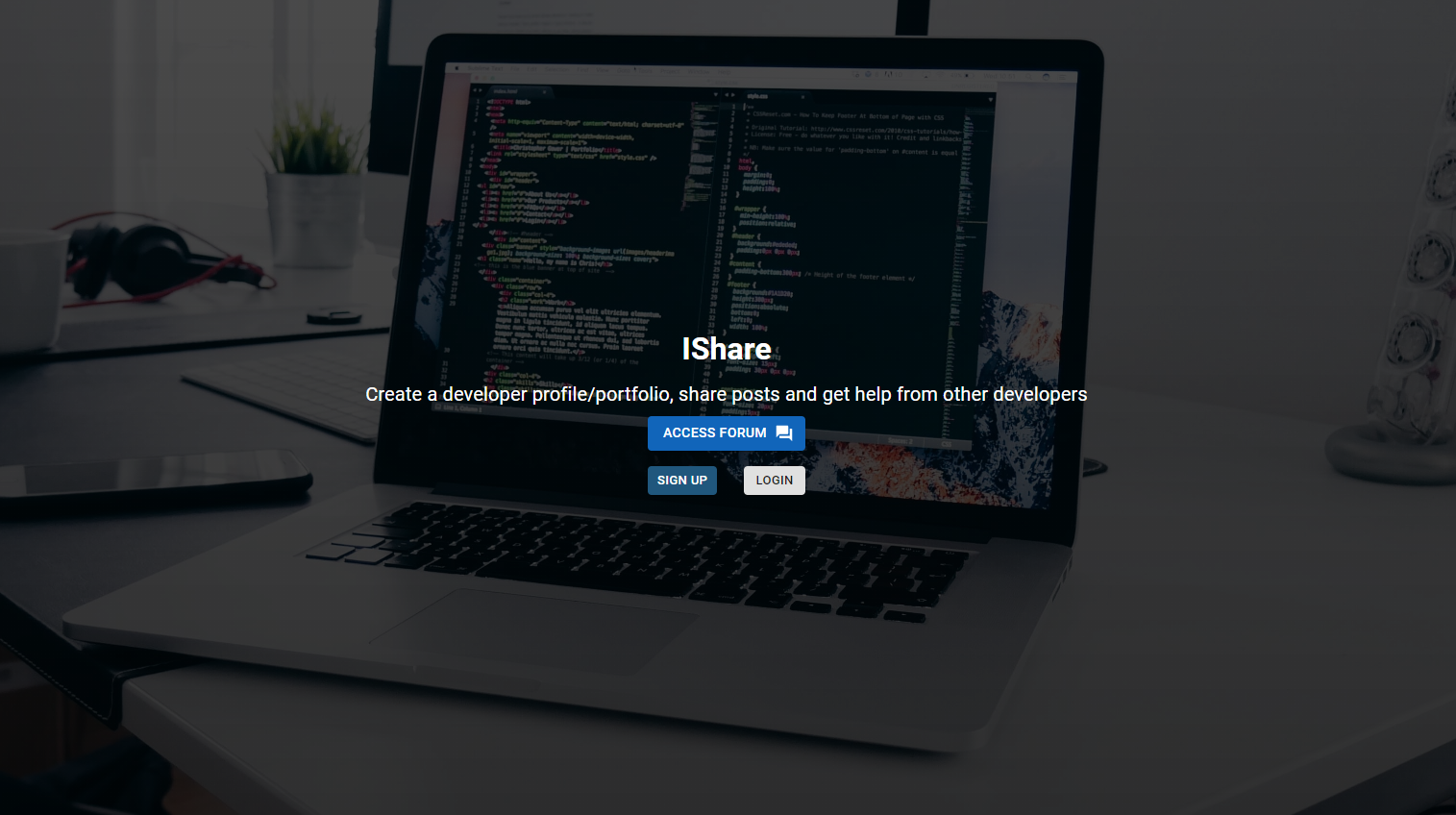 GitHub - NoailletasJordan/iShare: Plateforme d'entraide destinée aux développeurs