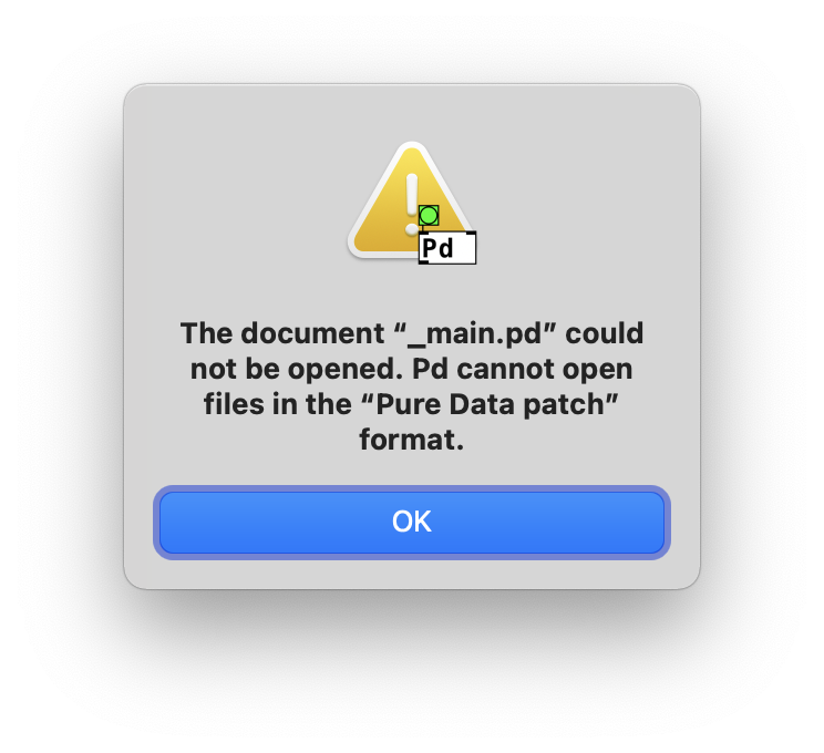 Opening Pd document on Mac · Issue #1374 · pure-data/pure-data · GitHub