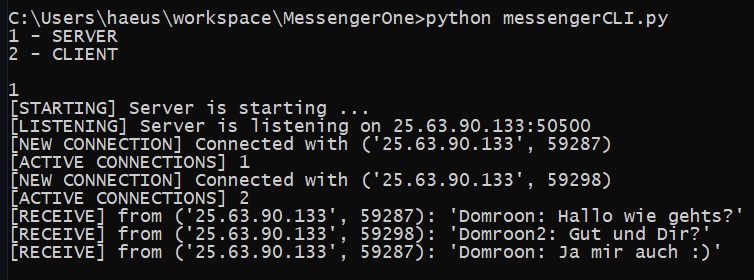GitHub - Domroon/MessengerOne