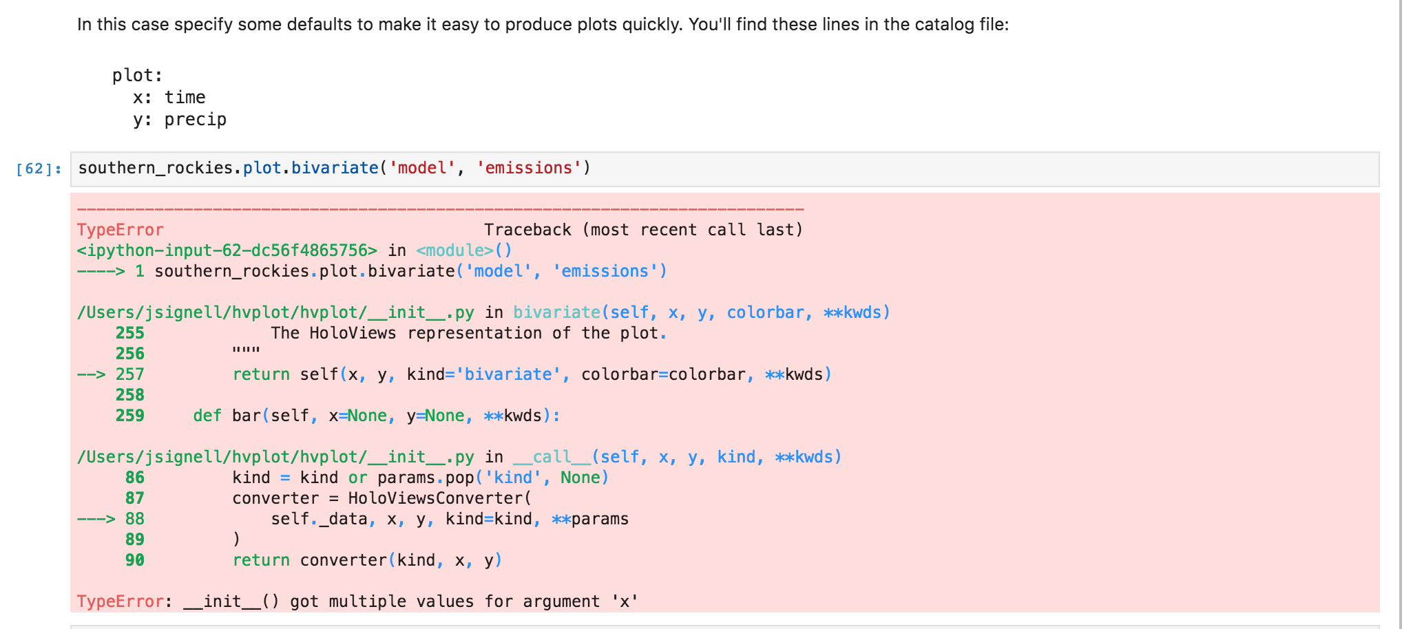 Plotting API defaults should be over-ridden with user defined kwargs ...