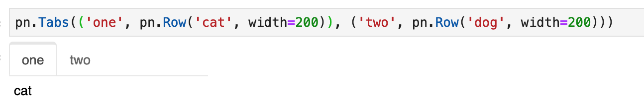 Tabs width set on width of contents - truncating tabs · Issue #284 · holoviz/panel · GitHub