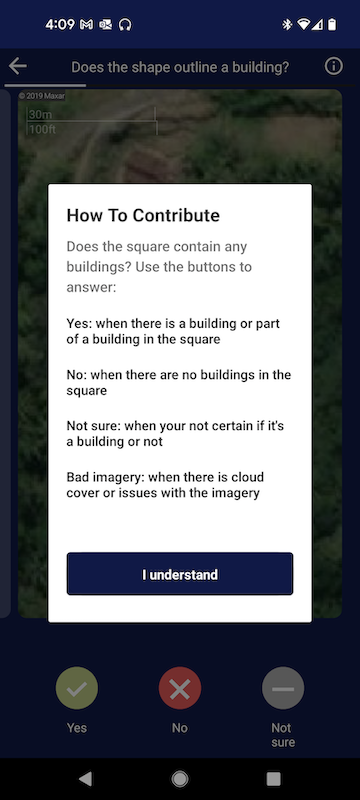 Info Modal In Footprint Mission Has Bad Instructions · Issue 612 · Mapswipe Mapswipe · Github