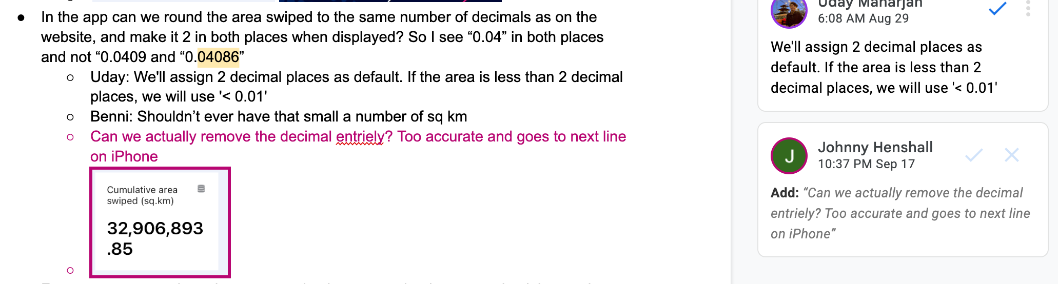show one decimal for area swiped in app · Issue #769 · mapswipe/mapswipe · GitHub