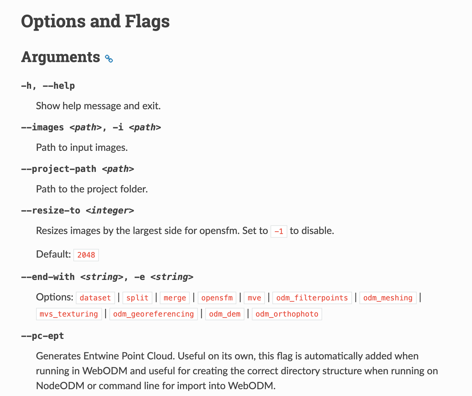 argument descriptions not translated · Issue #76 · OpenDroneMap/docs · GitHub