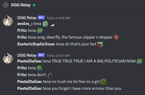 GitHub - tenacious210/dgg-relay: Relays messages between DGG and Discord